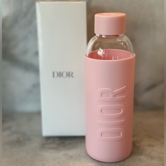 Dior | Accessories | Christian Dior Beauty Glass Water Bottle Vip Gwp ...